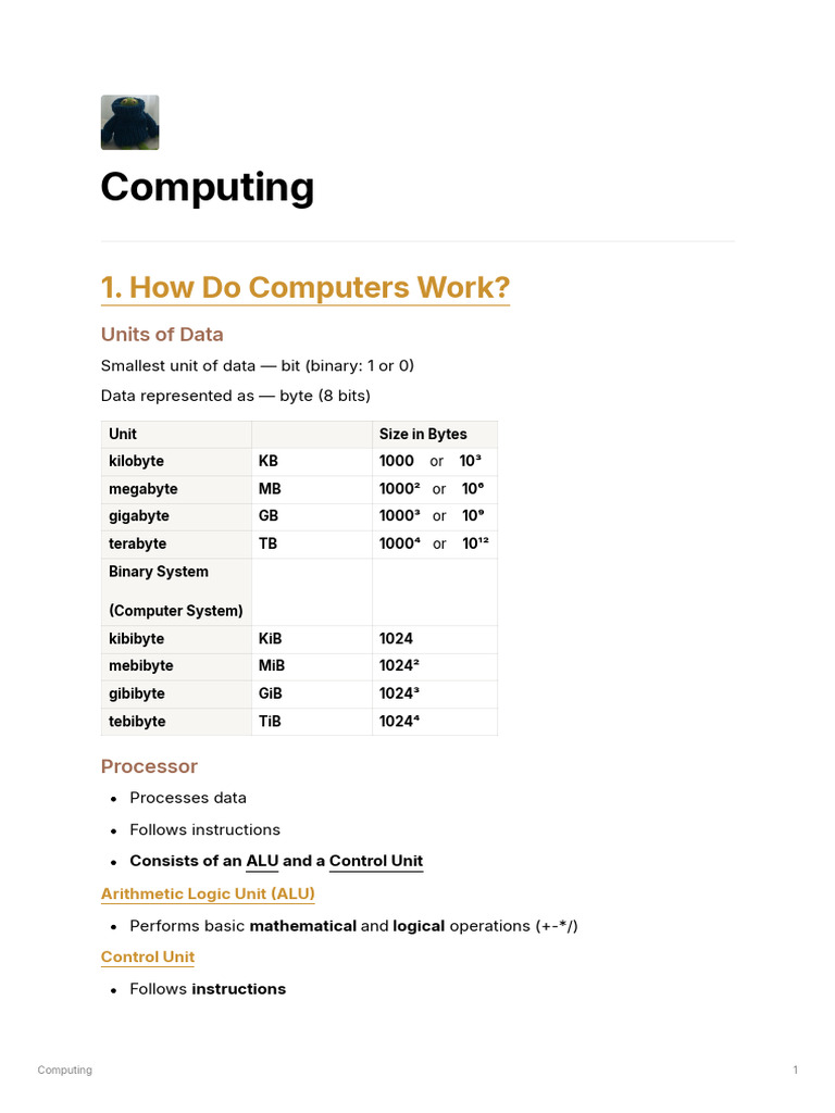 Computing GCE O'Level 2024 Syllabus Revision Guide | PDF | Computer ...