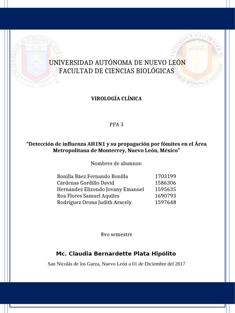 Virología Eq1 Ppa3 Completo | PDF | Influenza | Virus de la Influenza A Subtipo H1 N1