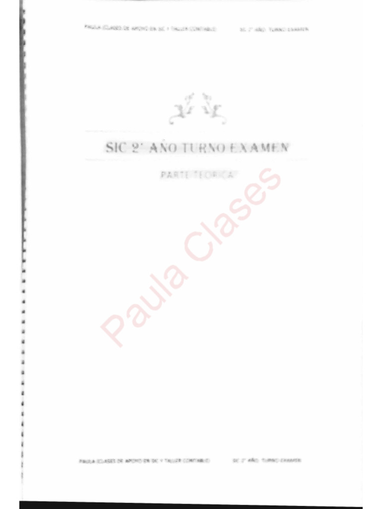 SIC 2 Turno Examen TEORIA | PDF