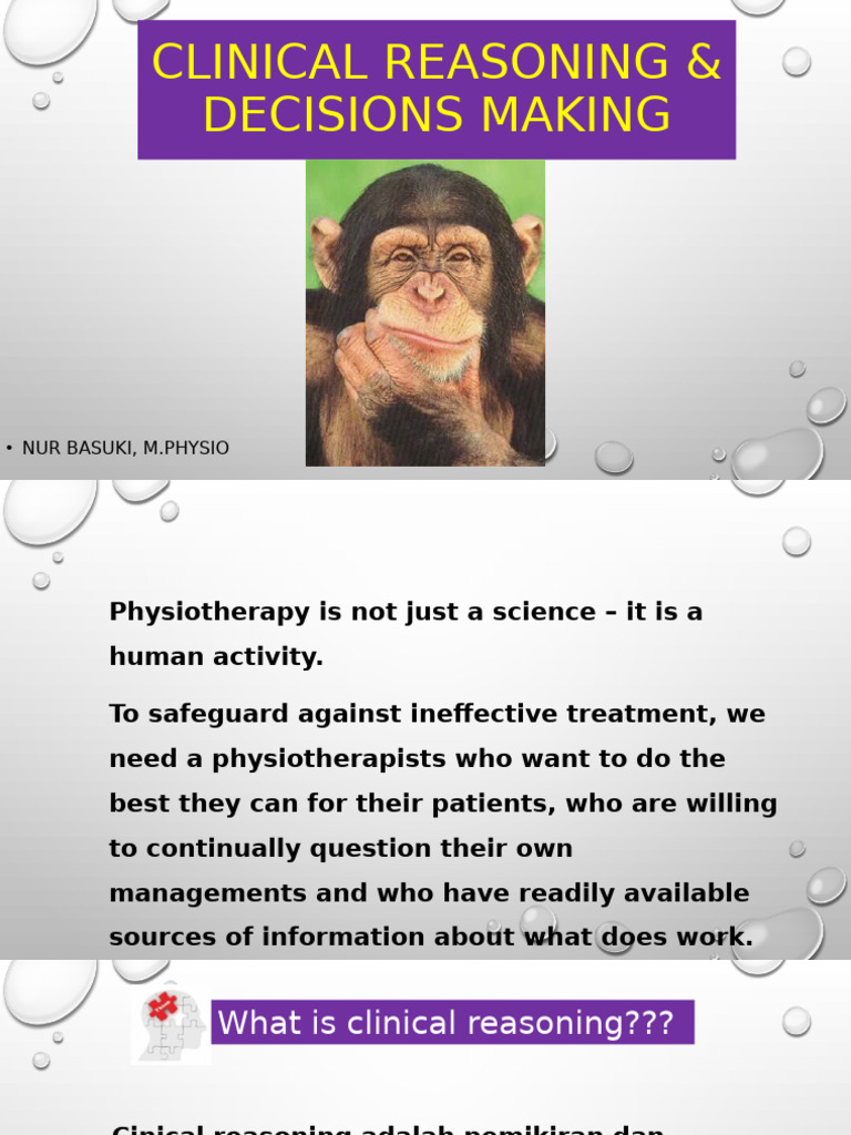 Nurbasuki - Clinical Reasoning | PDF | Science & Mathematics