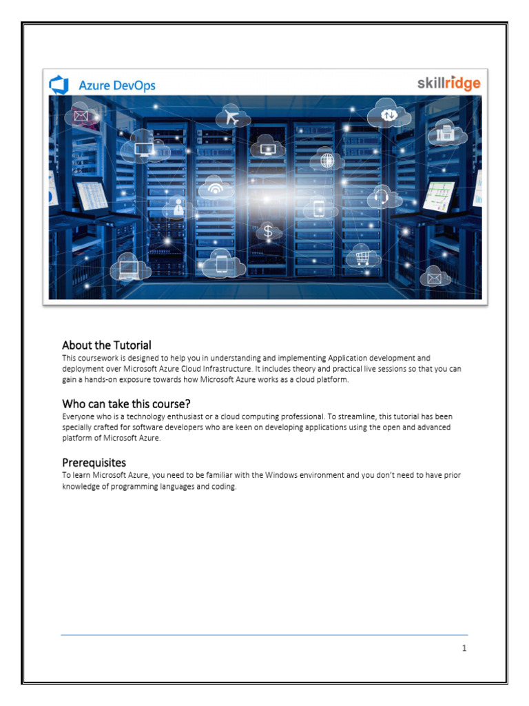 Azure DevOps Course Outline | PDF | Microsoft Azure | Active Directory