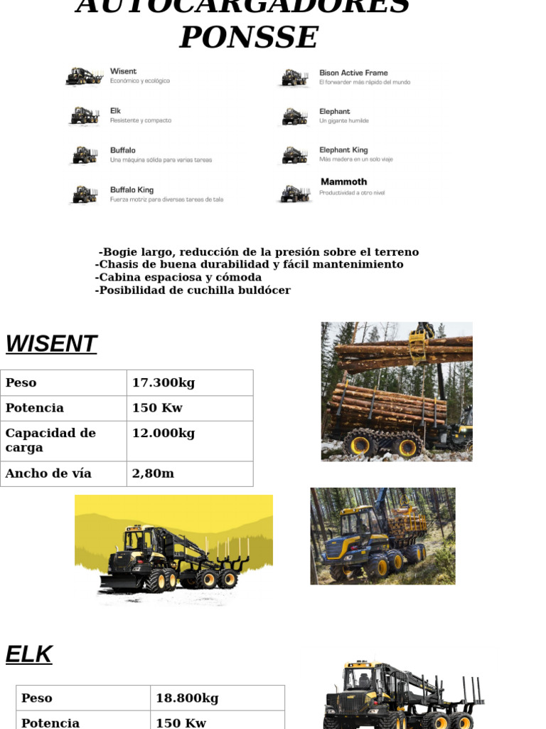 Ponsse. Forwarder | PDF | Hogar, jardinería y bricolaje | Ciencia y ...