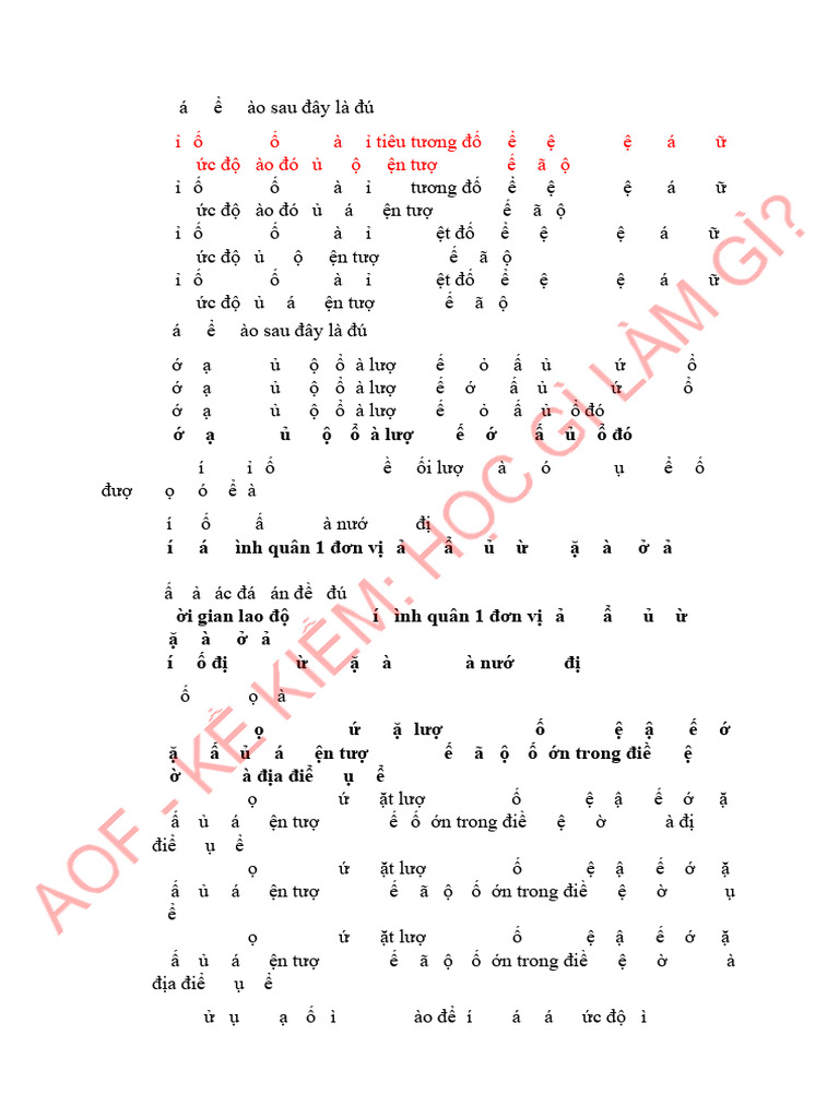 Trắc nghiệm NLTK 1 | PDF