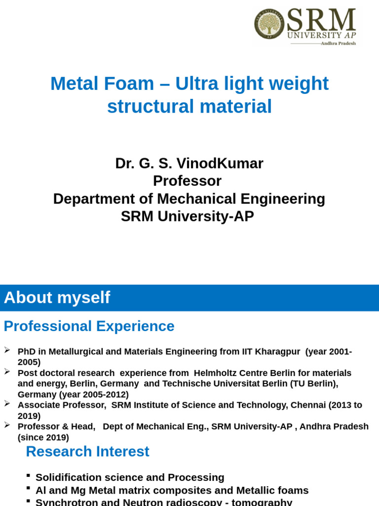 Duocel Metal Ceramic Foam Overview | PDF | Foam | Composite Material