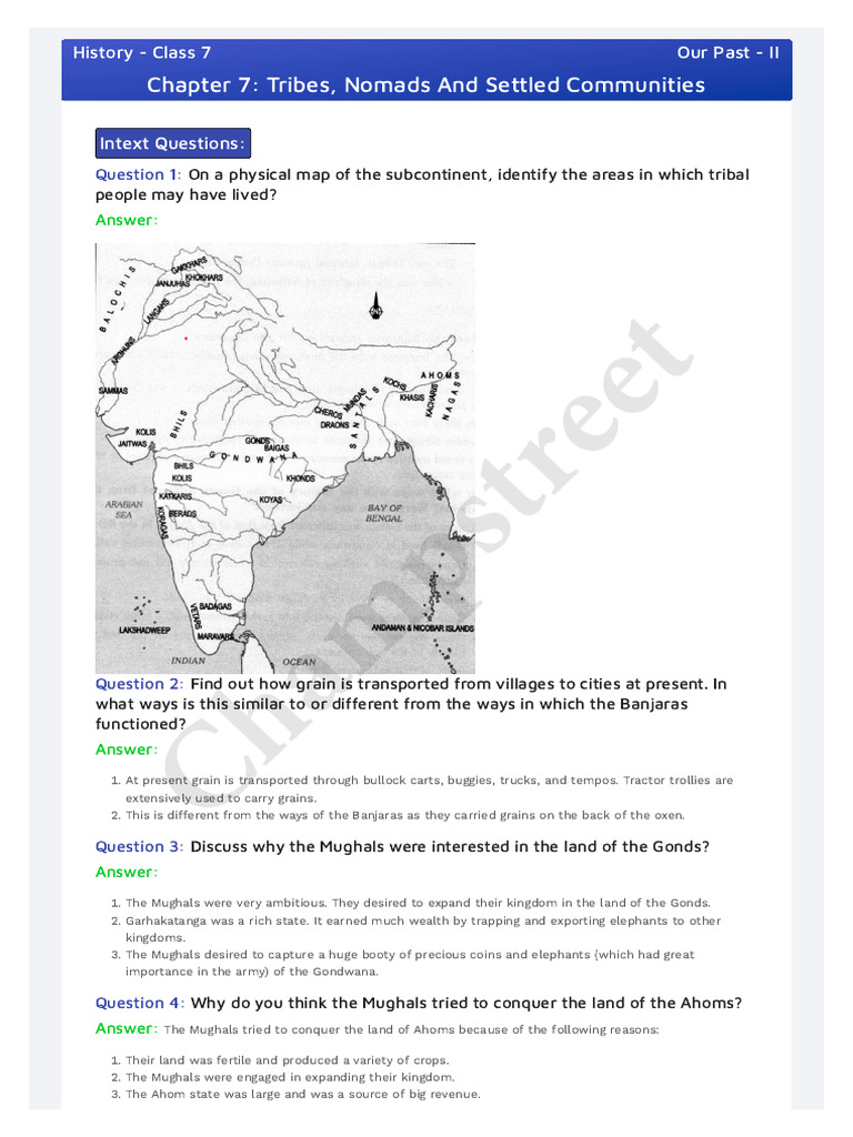 Class 7: Tribes and Communities | PDF | Travel | History