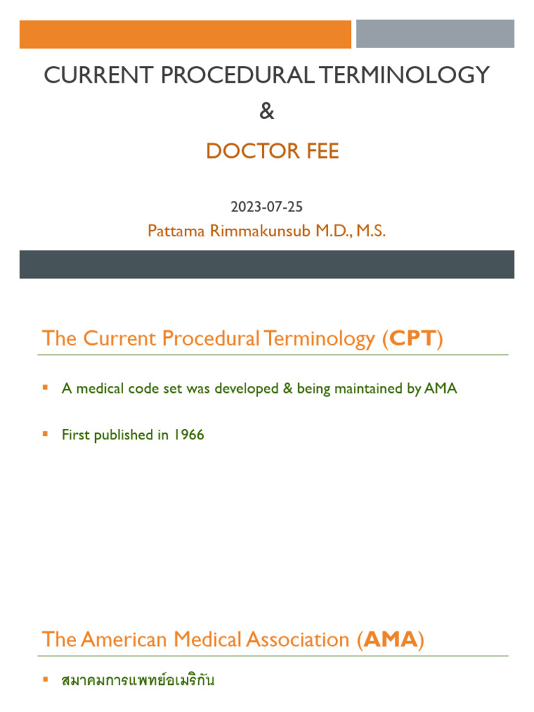 Mandatory Course 2023- CPT for Doctor Fee | PDF | Patient | Hospital