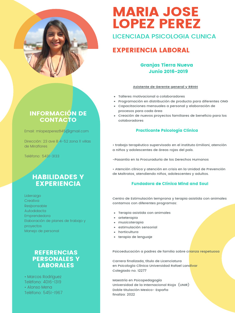 CV Maria Jose Lopez 2023 N | PDF | Psicología Aplicada | Sicología