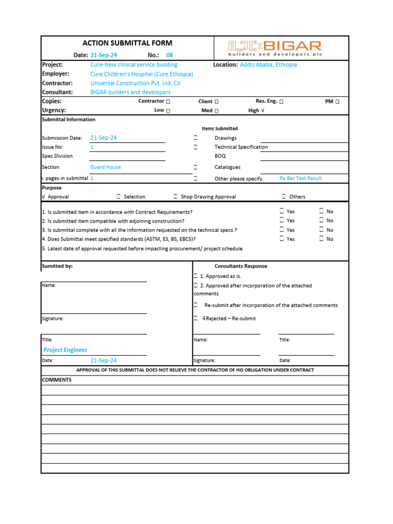 CCH - Action Submittal No.8 - Rebar Test Result For Guard House (210924 ...