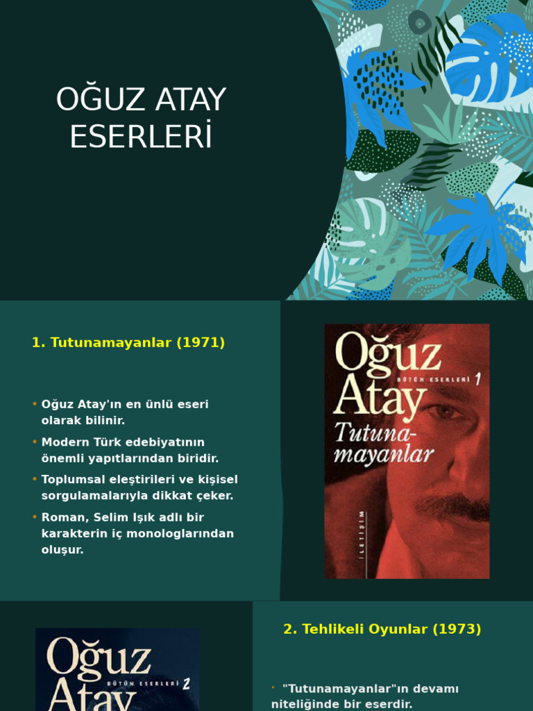 Oğuz Atay Eserleri̇ | PDF
