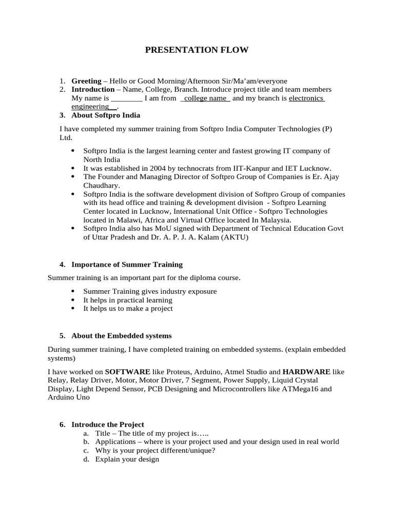 Presentation Flow | PDF