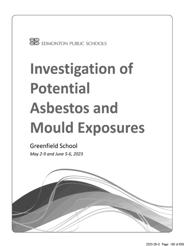 Investigation of Potential Asbestos & Mould Exposures - Greenfield ...