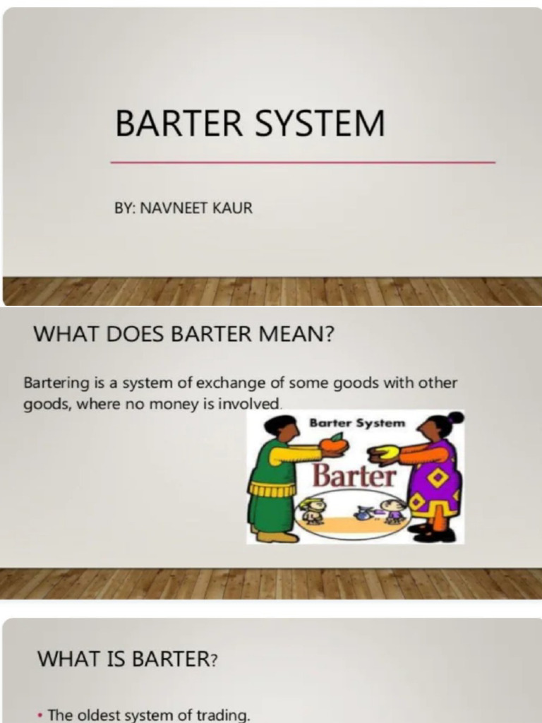 Barter System | PDF