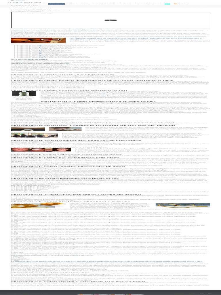 Protocolos - Andreas Kalcker - 241023 - 013705 | PDF | Agua | Malaria