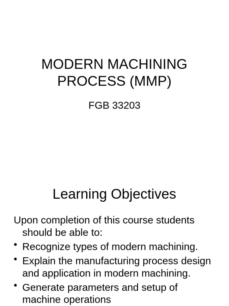 Introduction Modern MC | PDF | Machining | Metalworking