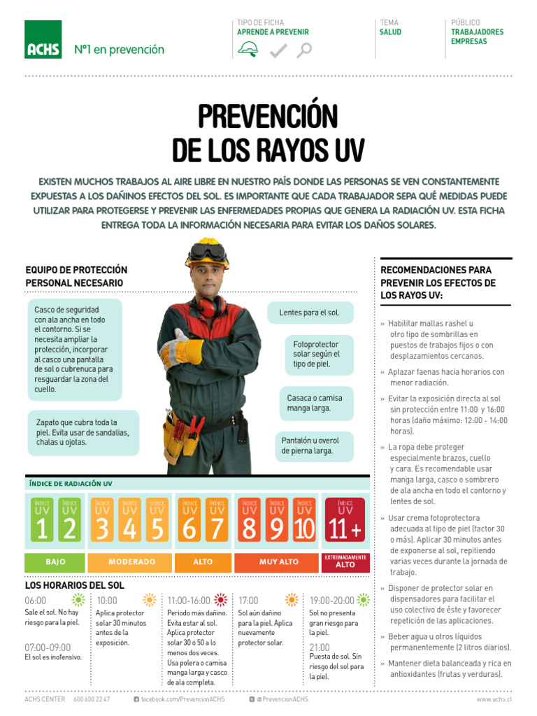 Prevencion Rayos Uv | PDF | Protector solar