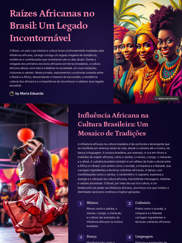 Raizes-Africanas-no-Brasil-Um-Legado-Incontornavel | PDF | Escravidão ...