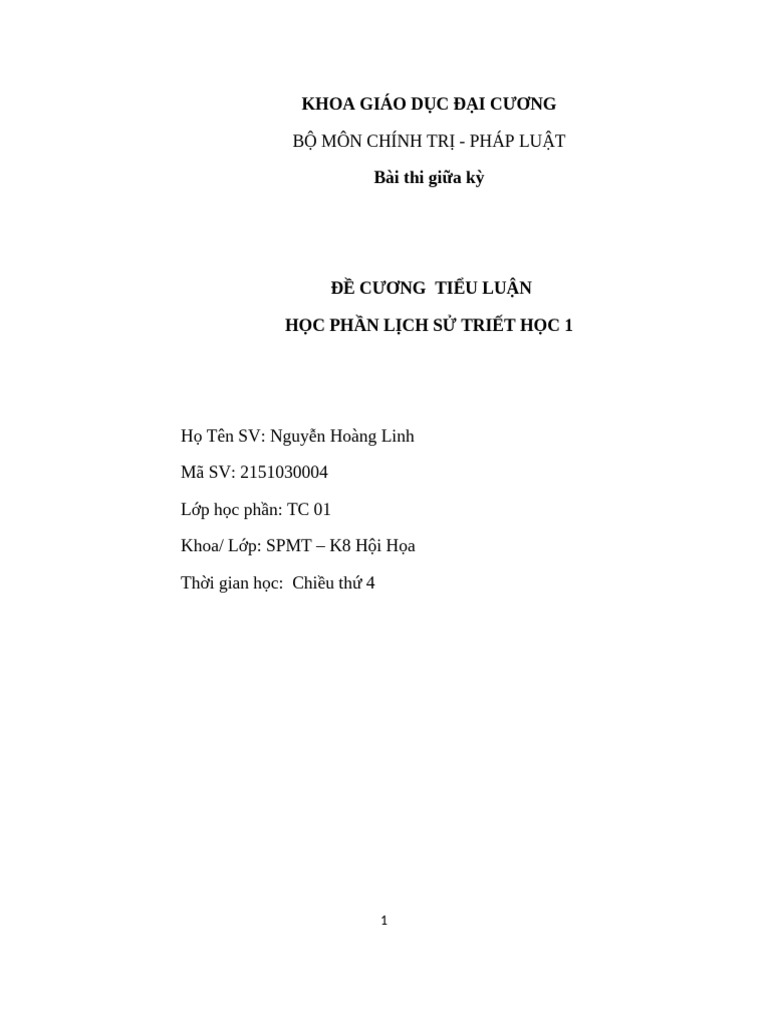 Bai Thi Giua Ky | PDF