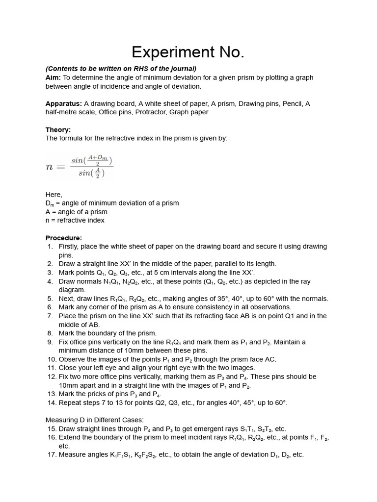 Experiment No. 11 | PDF