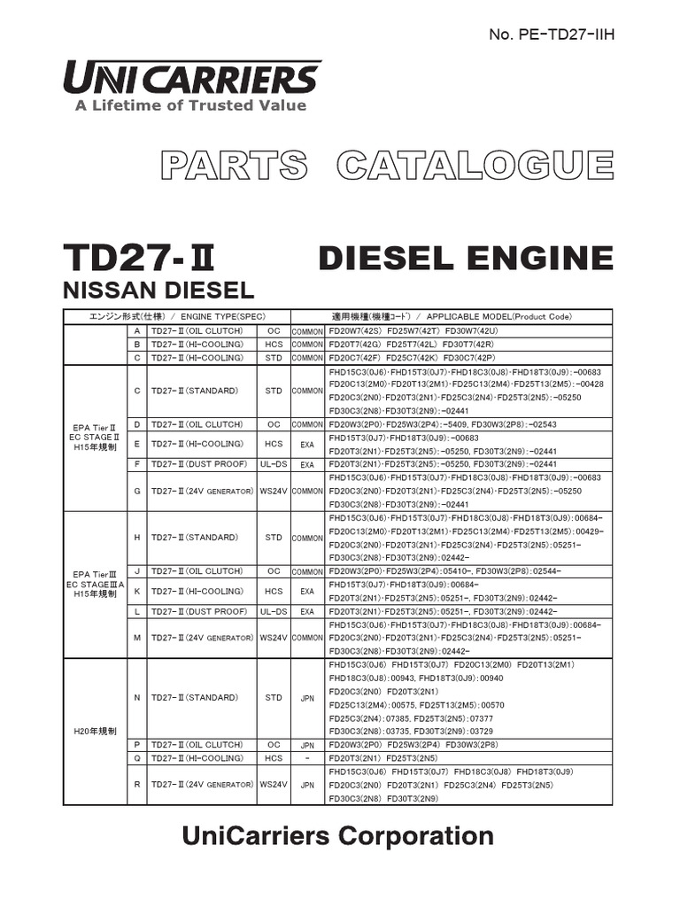 Nissan TD27 | PDF