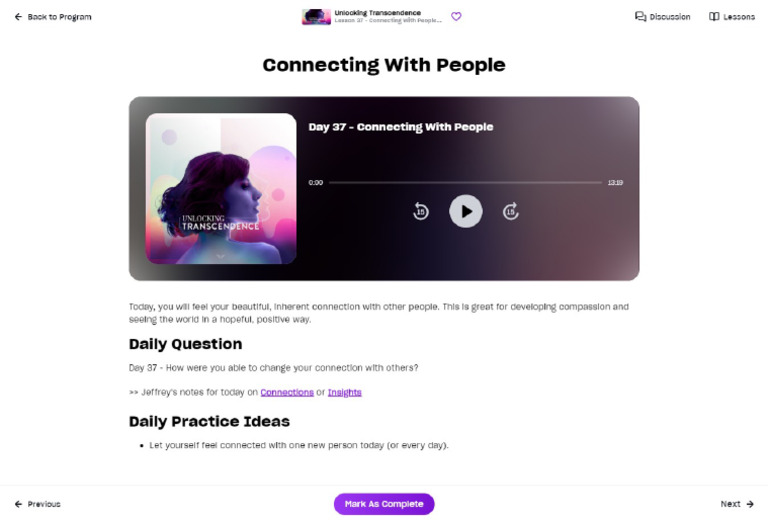 Lesson 37 - Connecting With People | PDF