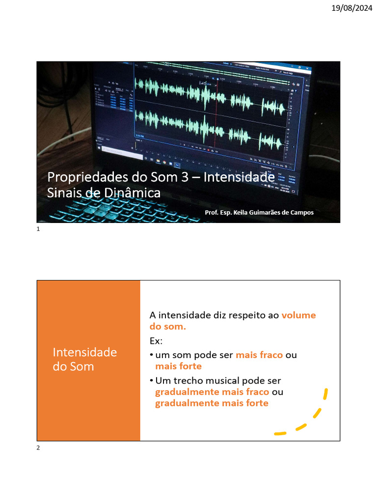 Propriedades Do Som 3 - Intensidade e Sinais de Dinmica | PDF