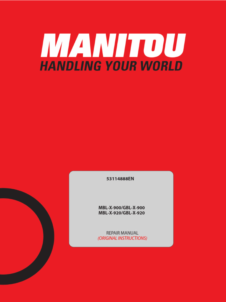MBL-X-900/920 Repair Manual | PDF | Screw | Mechanical Engineering