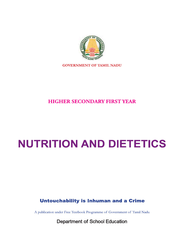 BSC - Open Elective - Introduction To Food Nutrition & Dietetics - Q2 | PDF