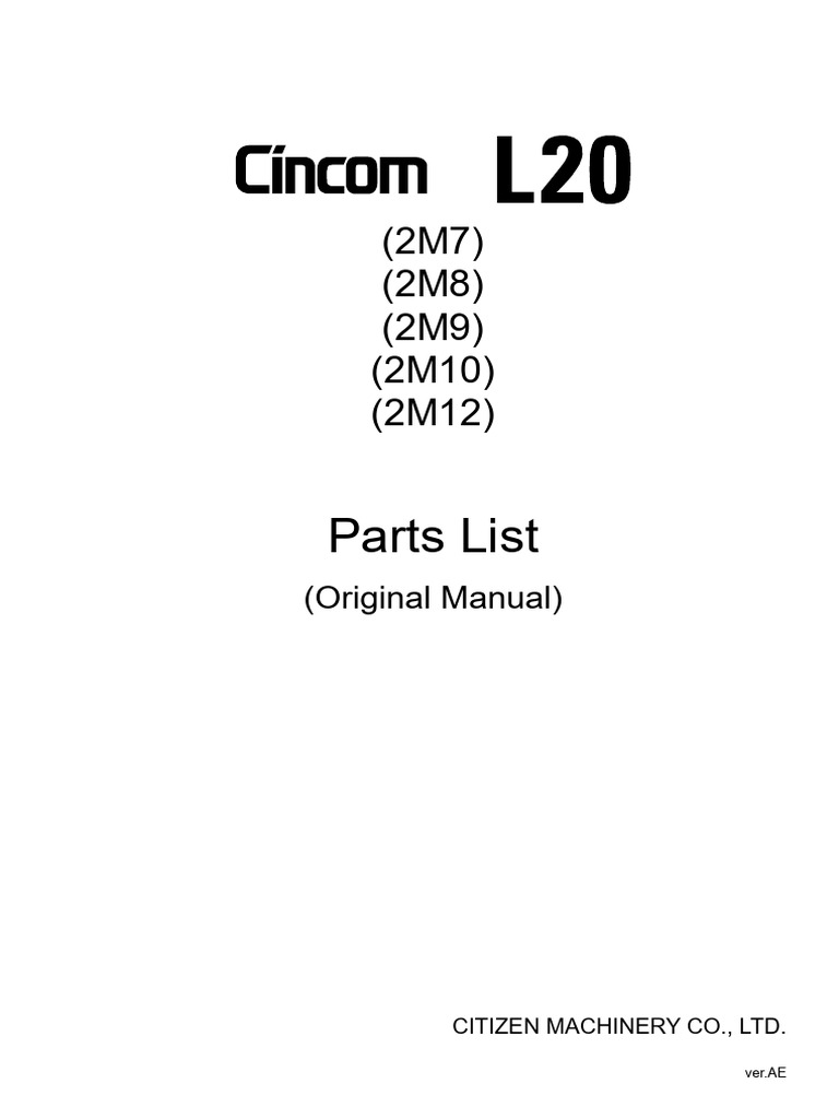 3) Parts List | PDF