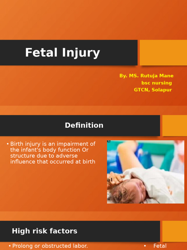Understanding Fetal Injury Risks and Types | PDF | Anatomical Terms Of ...