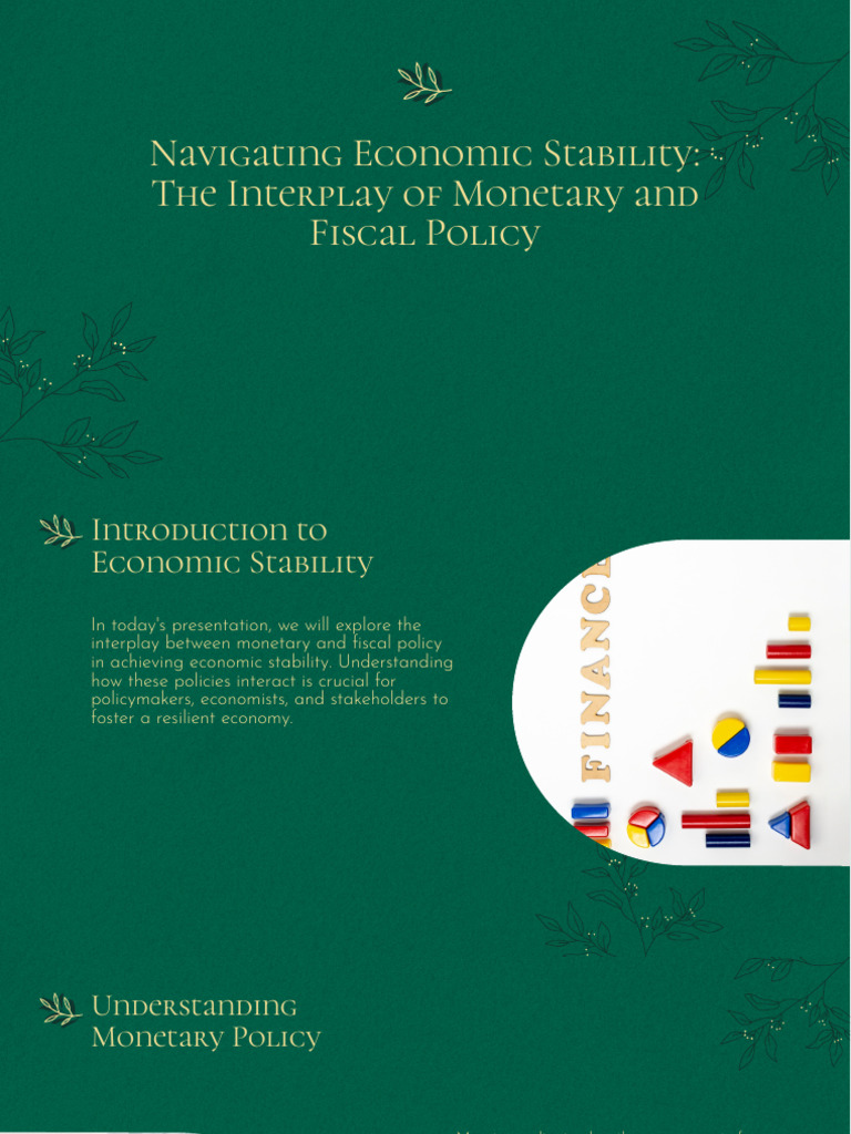 Slidesgo Navigating Economic Stability the Interplay of Monetary and Fiscal Policy ...