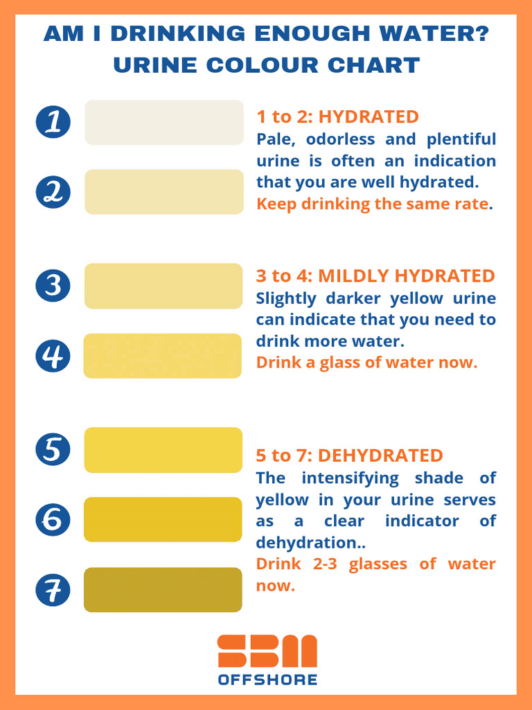 Urine Color Indicator Chart