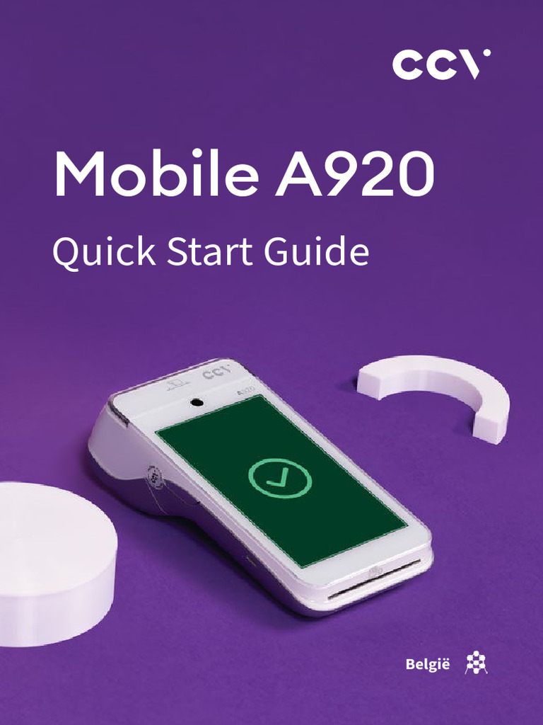 Mobile A920 QSG BE NL Interactive | PDF