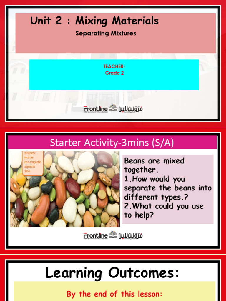 Grade 2 week 7 ppt -5 Separating Mixtures (1).pptx | PDF