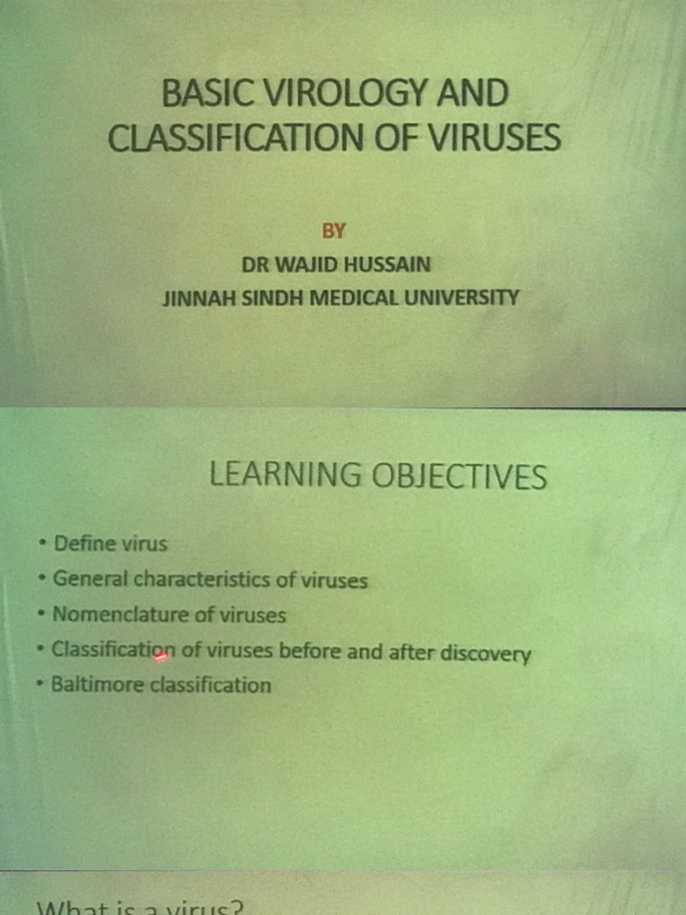 Basic Virology & Classification | PDF