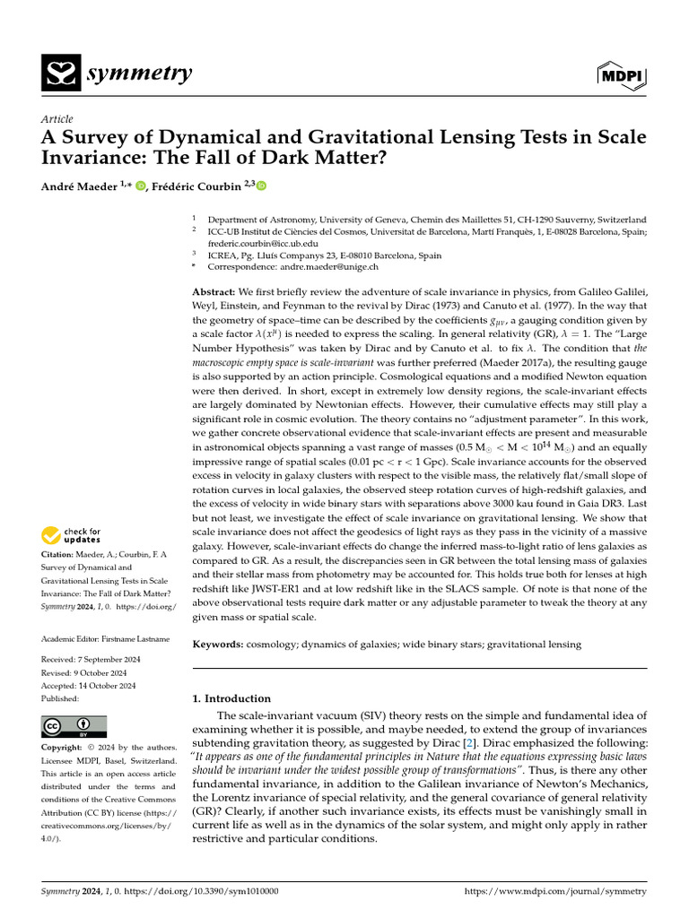 A Survey of Dynamical and Gravitational Lensing Tests in Scale ...