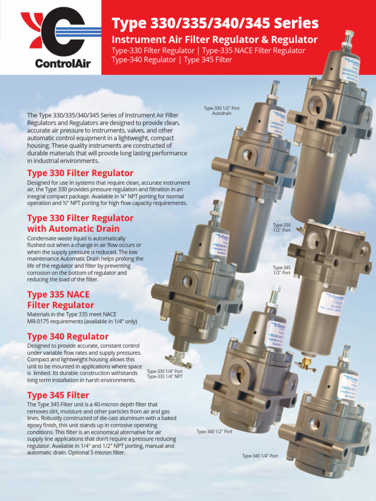 Air Regulator ControlAir | PDF | Filtration | Mechanical Engineering