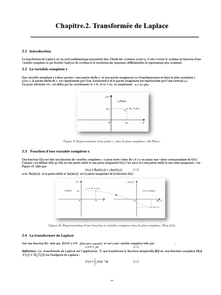 Transformée de Laplace et ses applications | PDF | Transformation de ...