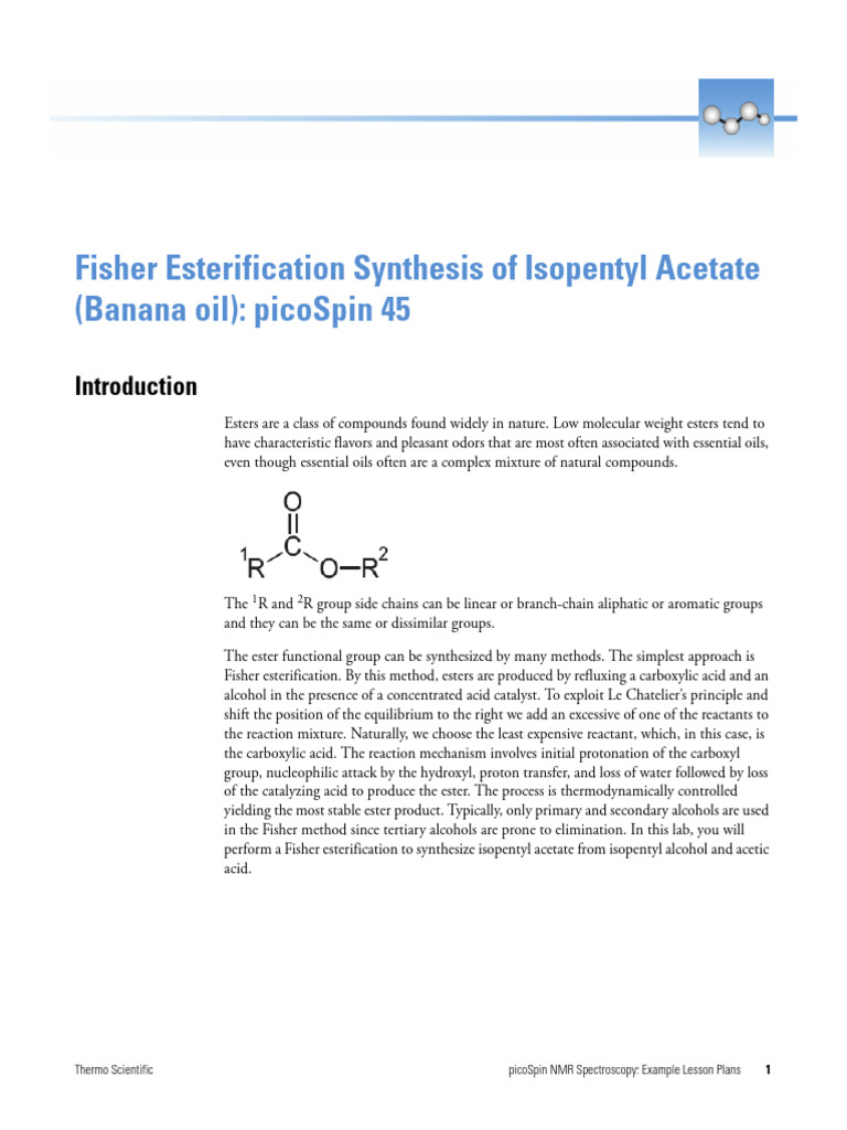 pS45-Fisher-Isoamyl-Acetate | PDF | Proton Nuclear Magnetic Resonance ...
