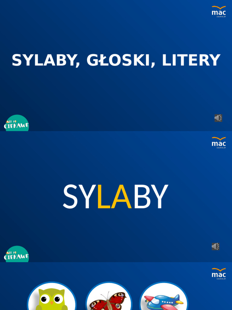 Głoska, Sylaba, Litera | PDF