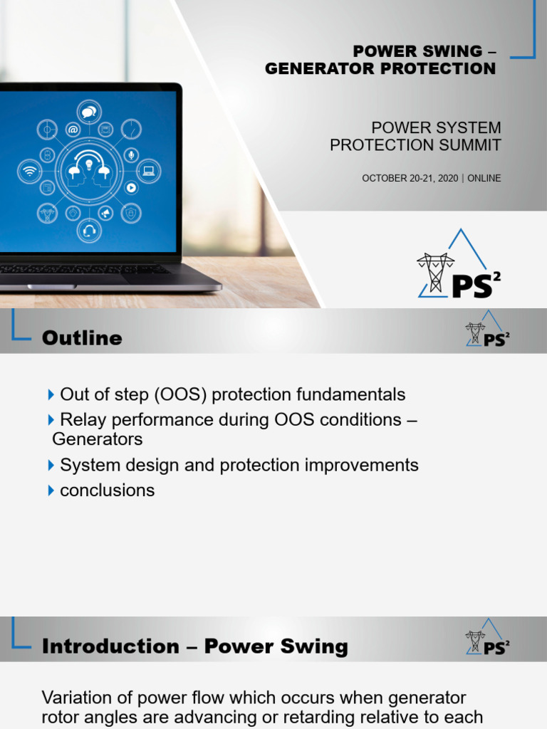 Power Swing Generator Protection Guide | PDF | Electric Generator ...