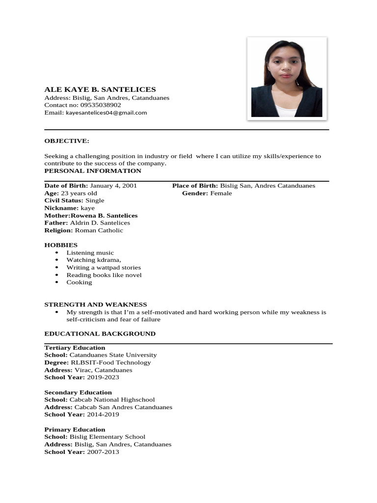 ALE KAYE Updated RESUME - 1 | PDF