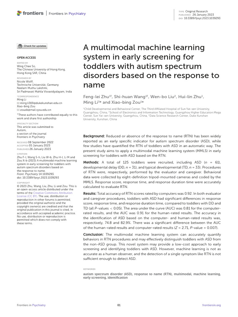Cit 13 | PDF | Autism Spectrum | Machine Learning