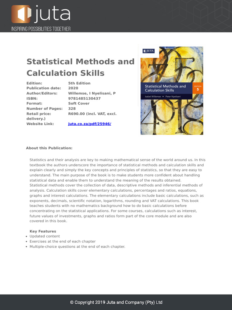 Statistical Methods for Beginners | PDF | Statistics | Statistical Theory