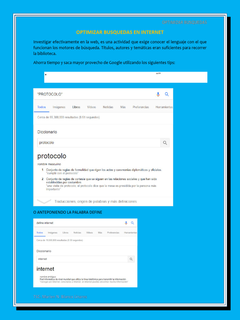 Optimizar Busquedas en Internet | PDF