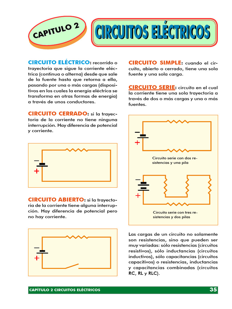 Circuitos Eléctricos | PDF | Resistencia Eléctrica y Conductancia | voltaje