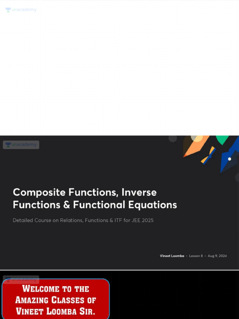 Composite Functions Inverse Functions Functional Equations With Anno | PDF