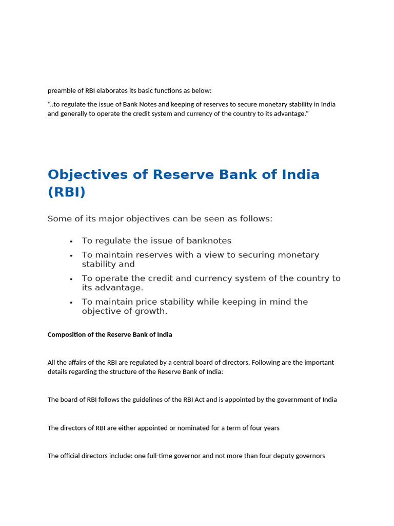 Banking FAT Notes | PDF | Reserve Bank Of India | Banks
