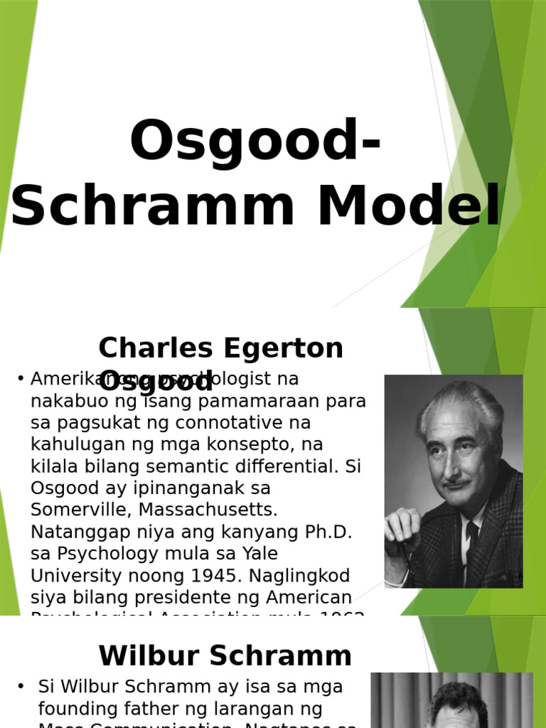 Osgood-Schramm Model | PDF