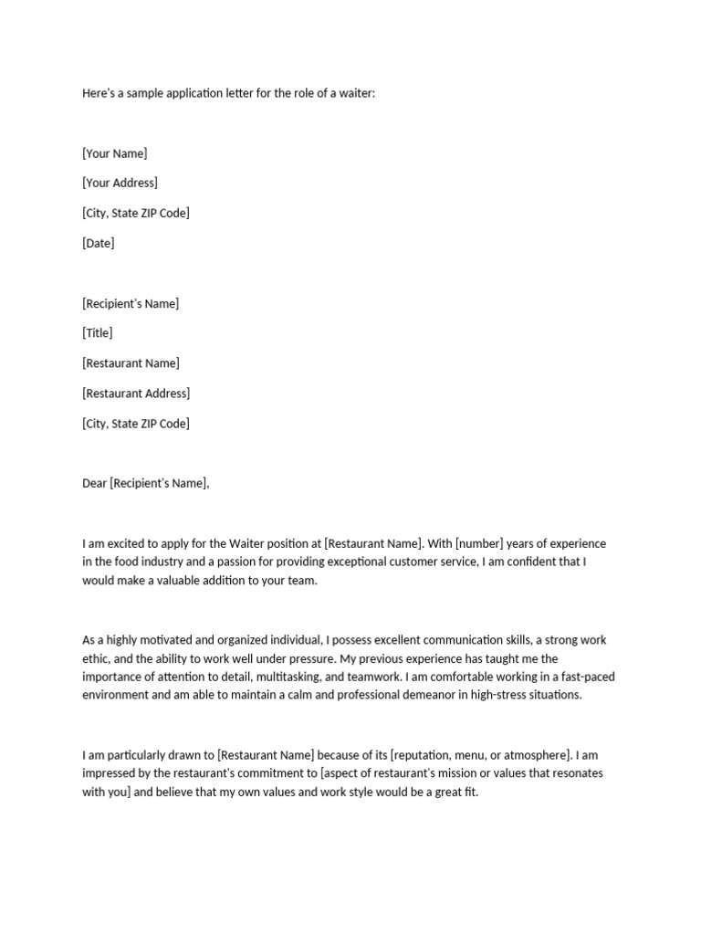 Application Letter | PDF | Career & Growth