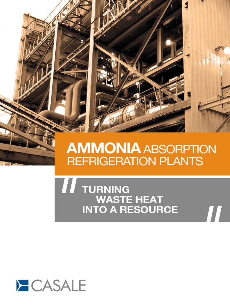 Ammonia Absorption Refrigeration Plants | PDF | Refrigeration | Ammonia
